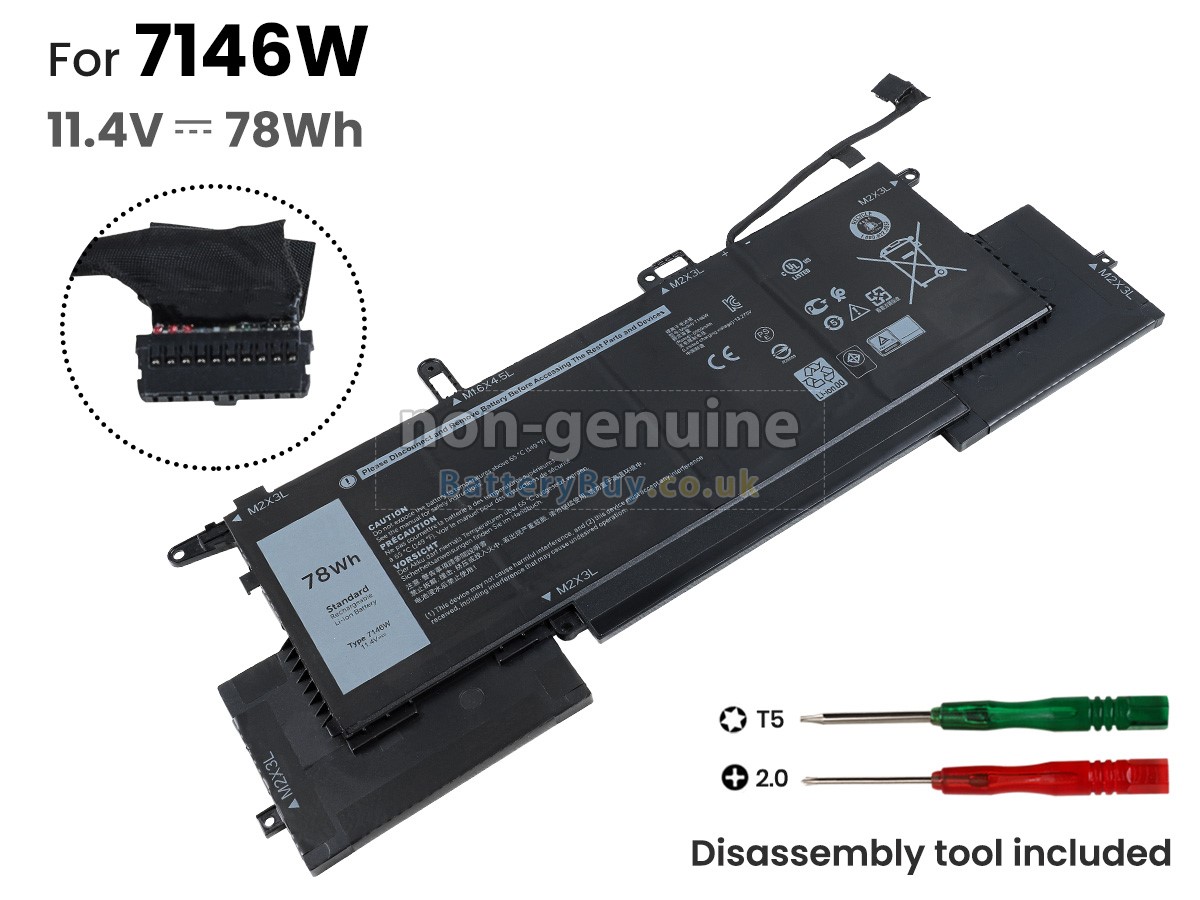 Dell Latitude 7400 2-IN-1 replacement battery from United Kingdom(52Wh ...
